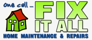Fixitall Logo - One Call Fix It All - Free Transparent PNG Download ...