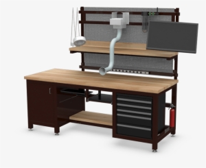 Drawing Computer Desk - Heavy Duty Workstation - Free Transparent PNG ...