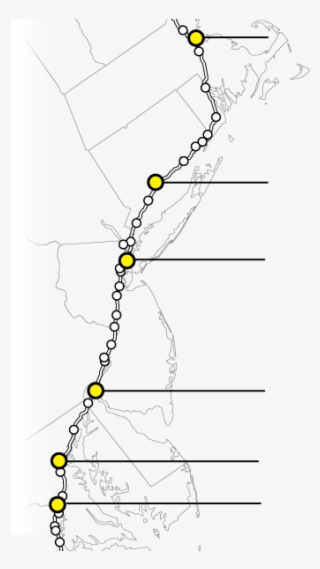Amtrak Northeast Corridor - Illustration - Free Transparent PNG ...