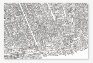 Hand Drawn Map Of Downtown Toronto - Free Transparent PNG Download - PNGkey