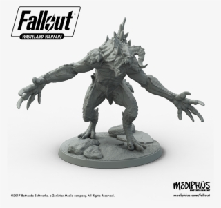 Fo Promo Deathclaw No Background Black Text Low - Fallout Wasteland ...