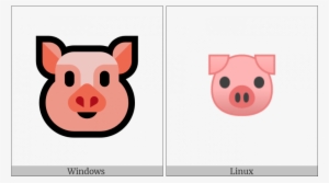 Pig Face On Various Operating Systems - Emoji - Free Transparent PNG ...
