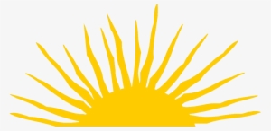 Clipart Sunshine Half - Half Sunshine Clipart - Free Transparent PNG Download - PNGkey