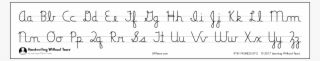 Cursive Alphabet Desk Strips - Alphabet - Free Transparent PNG Download ...