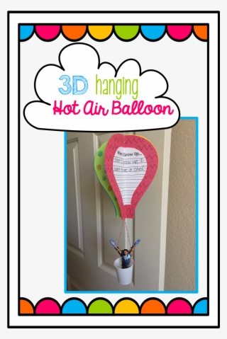 3d Hot Air Balloon To Hang In Classroom For Back To - Escola Happy Baby ...