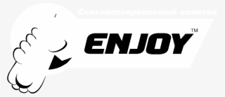 Enjoy Logo Black And White - Enjoy - Free Transparent PNG Download - PNGkey