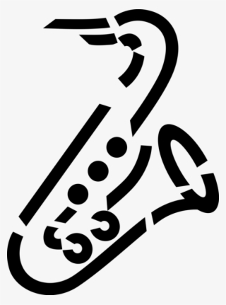 Vector Illustration Of Saxophone Brass Single-reed - Free Transparent ...