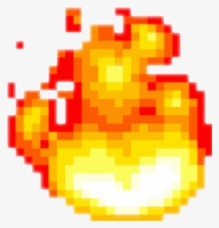 8bit Pixel Game Cute Fire Bomb Flame Fireflame Red - Free Transparent ...