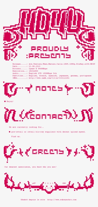 Nfo De La Release Ace - Number - Free Transparent PNG Download - PNGkey