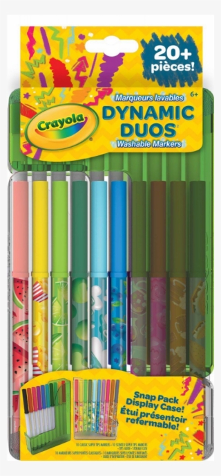 Ended - Crayola Dynamic Duos Super Tips Markers - Free Transparent PNG ...