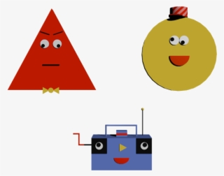 Happy Circle And Angry Triangle - Free Transparent PNG Download - PNGkey