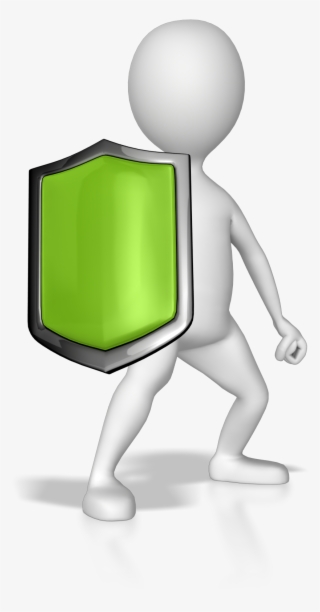 Stick Figure Holding Virius Shield 1600 Clr - Infection Prevention And ...