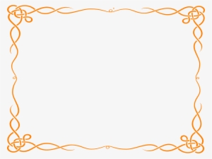 Decorative Border Png - Orange Border Clip Art - Free Transparent PNG ...