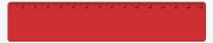 Transparent Ruler Red - Marking Tools - Free Transparent PNG Download ...