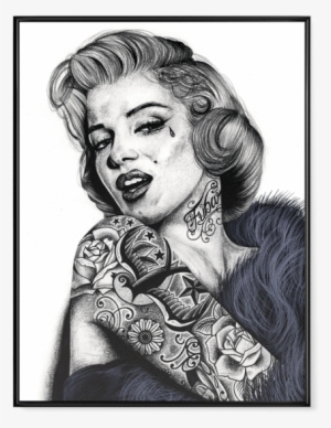 Inked Marilyn Monroe - Marylin Monroe Inked Icons - Free Transparent ...