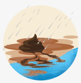 2a Rain On Poos Goes Into River Poo - River - Free Transparent PNG ...