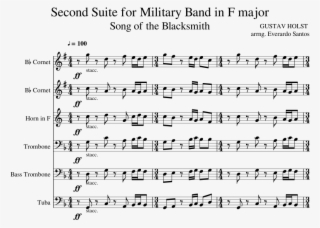 Print - Suite In F Major Trombone - Free Transparent PNG Download - PNGkey