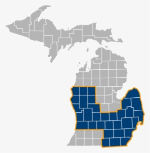 An Image Of The State Of Michigan With Counties Covered - Michigan ...