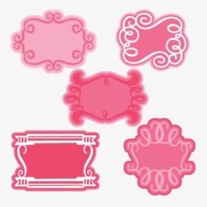 Fancy Frames Svg Cutting Files Frame Svg Cuts Cute - Png Cute Pink ...