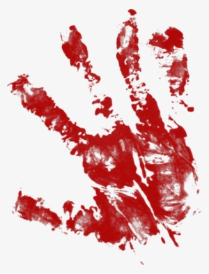 Bloody Handprint Png Download - Blood Splatter Hand Png - Free ...