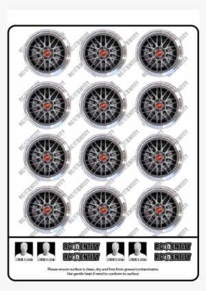 1/10 Touring Car Wheel Stickers Set - Circle - Free Transparent PNG ...