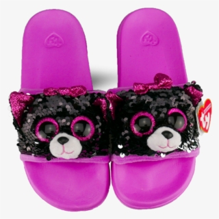 Kiki The Grey Cat Sequin Slides Large - Free Transparent PNG Download ...