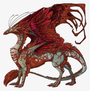 Flight Rising - Red Fire Female Dragon - Free Transparent PNG Download ...