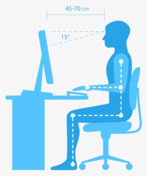 Proper Posture For Typing - Typing Position - Free Transparent PNG ...