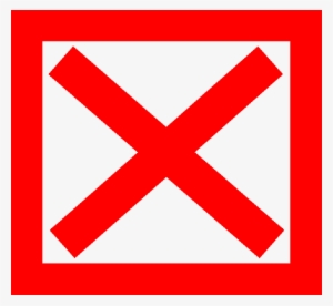 Mb Image/png - Red X In A Box - Free Transparent PNG Download - PNGkey