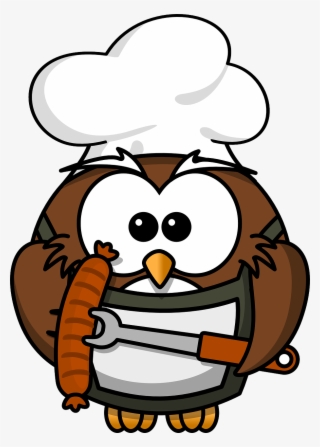 Grill Clipart Free Download - Cartoon Owl Eating - Free Transparent PNG ...