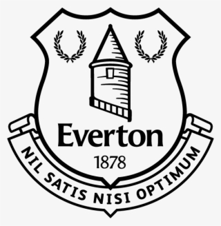 2014 Everton Mono Crest Black - Free Transparent PNG Download - PNGkey