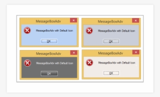 Metro And Office Theme Message Box For Windows Forms - Free Transparent ...