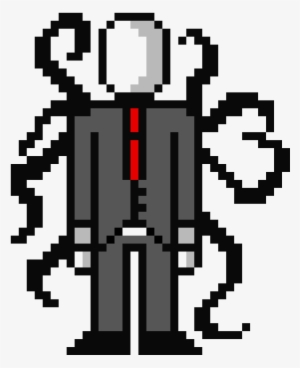 Slenderman - Pixel Art Slenderman - Free Transparent PNG Download - PNGkey