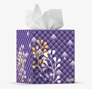 Fiora® Tissues Cube Box - Iris - Free Transparent PNG Download - PNGkey