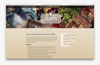Burning Man Secure Ticket Exchange Program - Free Transparent PNG ...