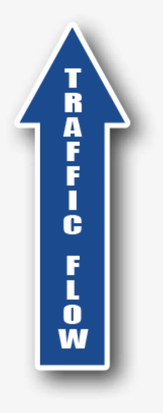 Blue Floor Directional Arrows, Traffic Flow Straight - Free Transparent ...