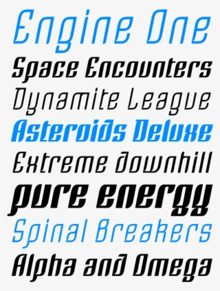 Specimen Showing Various Rezident Variants - Free Transparent PNG ...