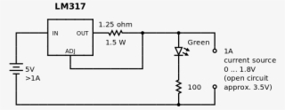 Resistor Here Constant Current Source Using Lm317 - Free Transparent PNG Download - PNGkey