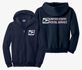 Usps Zip Up Hoodie United States Postal Services Us - Free Transparent ...