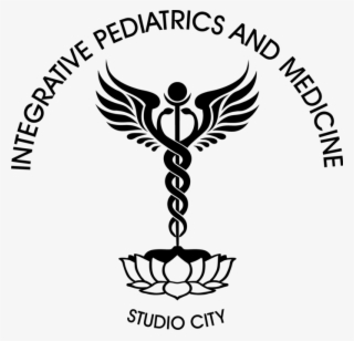 Jw Caduceus Lotus Logo Ipm Blk - Free Transparent PNG Download - PNGkey