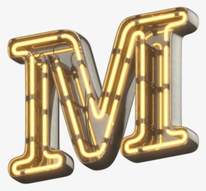Retro Neon Light Typeface - Neon Letter B Png - Free Transparent PNG ...