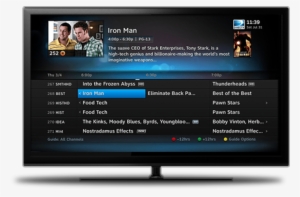 Directv Guide On Tv - Led-backlit Lcd Display - Free Transparent PNG ...