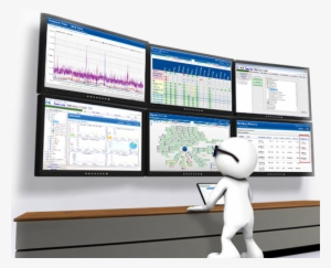 Proactive 24/7 Server Monitoring - Network Operations Center Screen ...