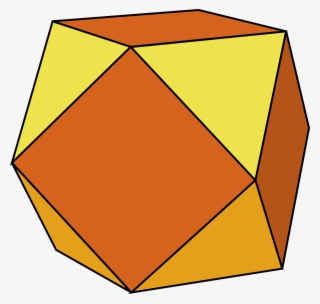 Cuboctahedron, Made From Squares And Triangles - Free Transparent PNG ...