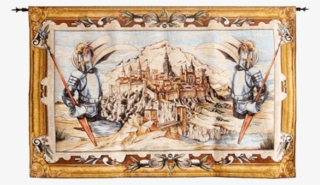 Small Medieval Tapestry Of Toledo Spain By Marto - Free Transparent PNG ...