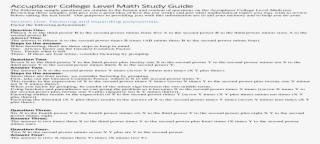 Accessible Accuplacer College Level Math Study Guide - Free Transparent PNG Download - PNGkey