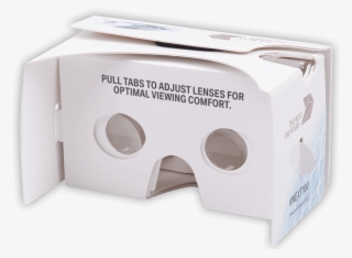 0 Adjustable Lenses Branded Vr Cardboard Back View - Free Transparent ...