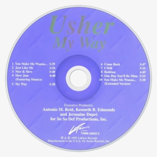 Usher My Way Cd Disc Image - Free Transparent PNG Download - PNGkey