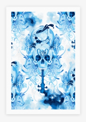 221b Sherlock Skull Watercolor - Watercolor Painting - Free Transparent ...