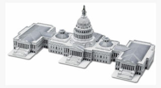 The U - S - Capitol - 3d Jigsaw Puzzle - Free Transparent PNG Download ...